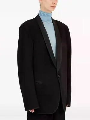 MAISON MARGIELA Four-stitch Logo Single-breasted Blazer