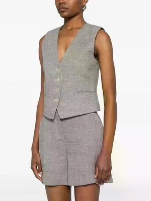 P.a.r.o.s.h Bambu Waistcoat - Neutrals