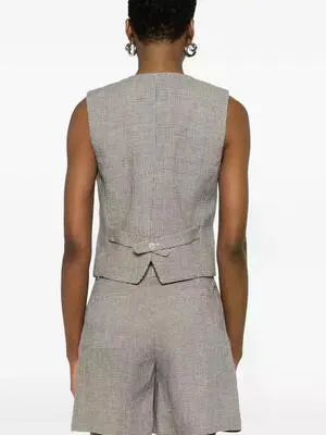 P.a.r.o.s.h Bambu Waistcoat - Neutrals