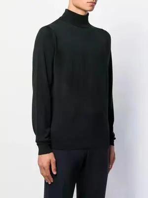 John Smedley Cherwell Merino Wool Sweatshirt - Black