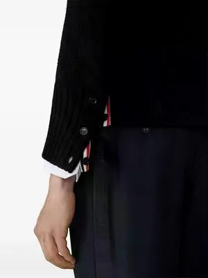 Thom Browne Slogan-print Virgin Wool Sweater