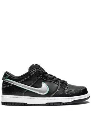Nike Sb Dunk Low Pro Og Qs Diamond Sneakers - Black
