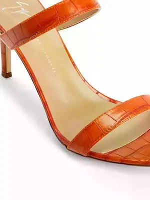 GIUSEPPE ZANOTTI Calista Embossed Leather Sandals