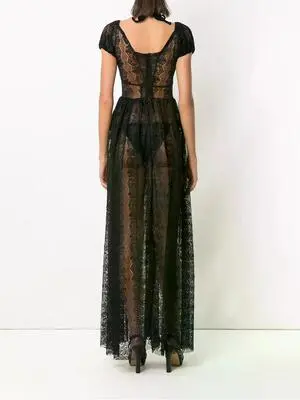 AMIR SLAMA Lace Long Swimsuit