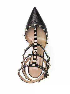 Valentino Garavani 65mm Rockstud Caged Heeled Pumps - Black