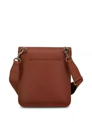 Akris Twist-lock Leather Crossbody Bag - Brown