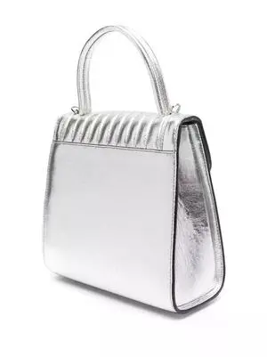 DELAGE Freda Metallic Leather Tote Bag