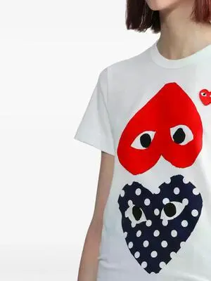 Play Comme Des Garcon Logo-print Cotton T-shirt
