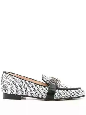 Roberto Festa Joys Tweed Loafers - Black