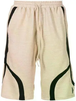 AMIR SLAMA Two-tone Cotton Shorts