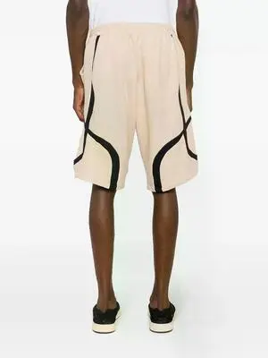 AMIR SLAMA Two-tone Cotton Shorts