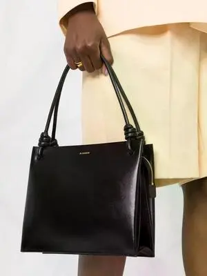 JIL SANDER Smooth Leather Shoulder Bag