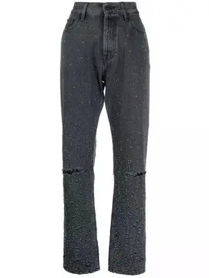 Jacob Cohen Distressed-finish Straight-leg Trousers