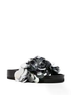 Rabanne Sparkle Disc-detailing Sandals