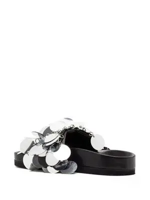 Rabanne Sparkle Disc-detailing Sandals