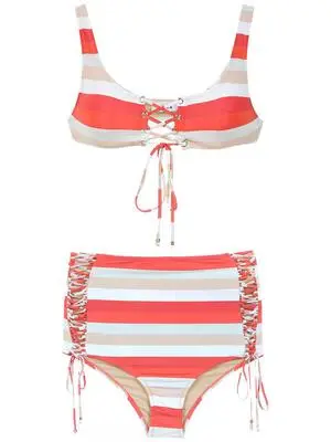 Amir Slama Striped Swimsuits