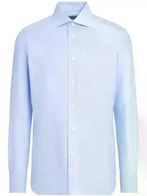Zegna Trofeo Cotton Shirt - Blue