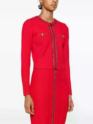Elisabetta Franchi Herringbone-stitch Cardigan