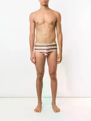 AMIR SLAMA Striped Swim Trunks - Multicolour