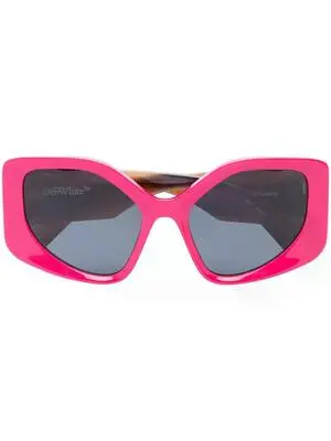 Off-White Denver Logo-print Sunglasses - Pink