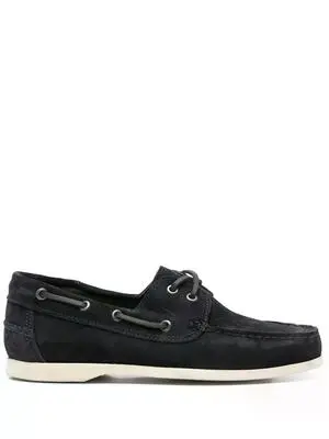 Manebí Suede Boat Shoes - Blue