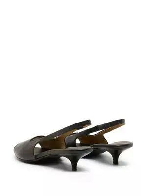 Marsèll Fiuto Leather Slingback Sandals - Black