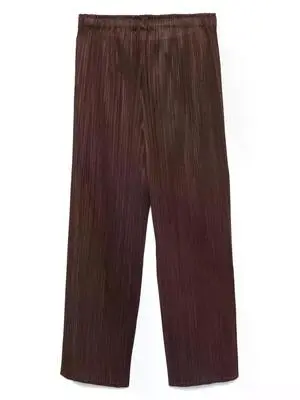Issey Miyake Plissé Trousers - Brown