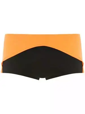 AMIR SLAMA Color Block Trunks - Black