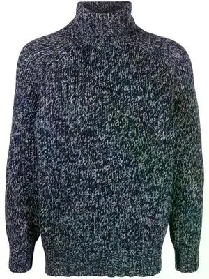 Brunello Cucinelli Mélange High-neck Thick-knit Jumper