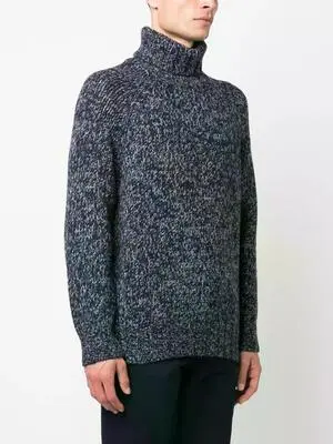 Brunello Cucinelli Mélange High-neck Thick-knit Jumper
