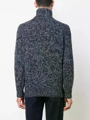 Brunello Cucinelli Mélange High-neck Thick-knit Jumper