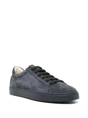 TOD'S Logo-embossed Suede Sneakers - Black