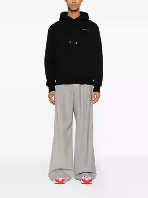 Jacquemus Embroidered Logo Hoodie - Black