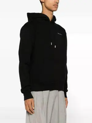 Jacquemus Embroidered Logo Hoodie - Black