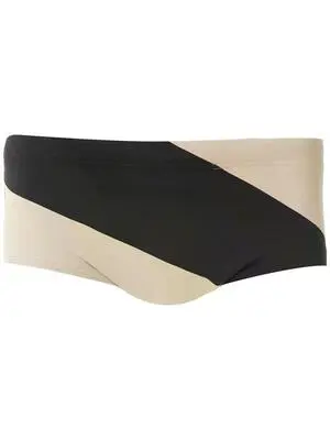 AMIR SLAMA Paneled Trunks - Black