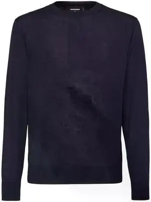 Dsquared2 Fine-knit Crew-neck Jumper - Blue