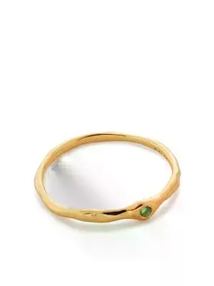 Monica Vinader Siren Onyx Stacking Ring - Gold