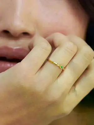 Monica Vinader Siren Onyx Stacking Ring