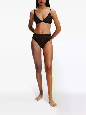 Karl Lagerfeld Monogram Mesh Bra