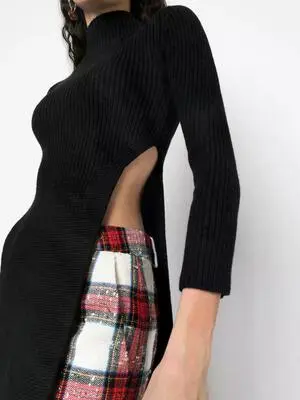 PATOU Cut-out Detail Wool Knitted Top