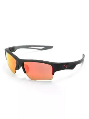 PUMA EYEWEAR Oversized Sunglasses With Logo Plaque