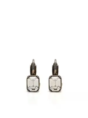 Dsquared2 Crystal Embellished Clip Earrings - Silver