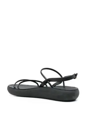 ANCIENT GREEK SANDALS Polis Slingback Sandals - Black