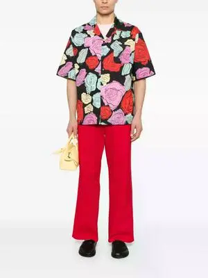 Marni Floral-print Shirt - Black