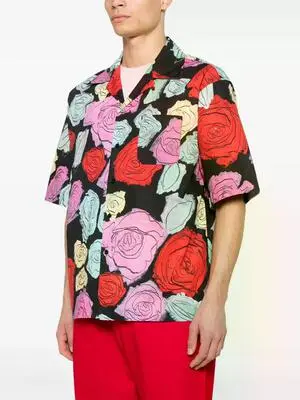 Marni Floral-print Shirt - Black