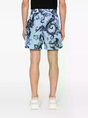 Versace Watercolour Couture-print Deck Shorts