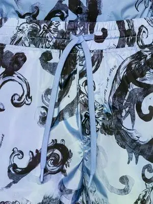 Versace Watercolour Couture-print Deck Shorts
