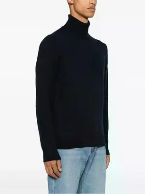 FAY Wool Turtleneck Sweater - Blue