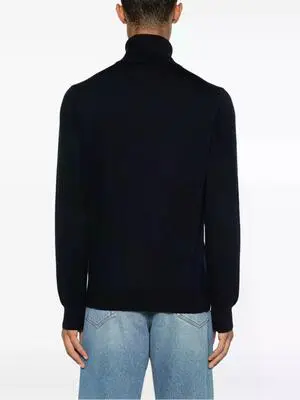 FAY Wool Turtleneck Sweater - Blue