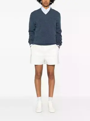 Play Comme Des Garcon Heart-patch Wool Jumper